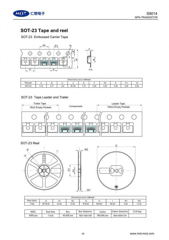 S9014/J6 technical document page 4
