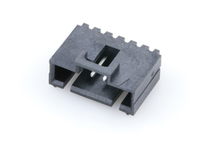 2.54mm Pitch SL Header, Single Row, Right-Angle, LCP, Shrouded, Surface Mount, Matte Tin (Sn) Plating, 2 Circuits