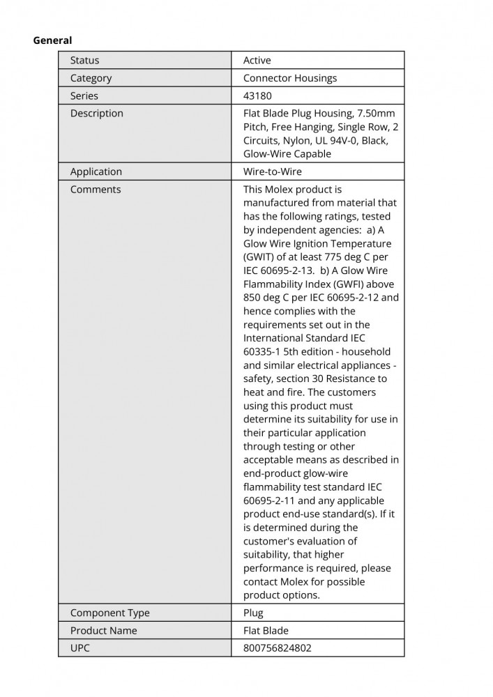 431805002 product document image, page 2