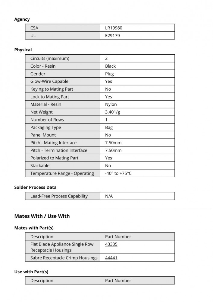431805002 product document image, page 3