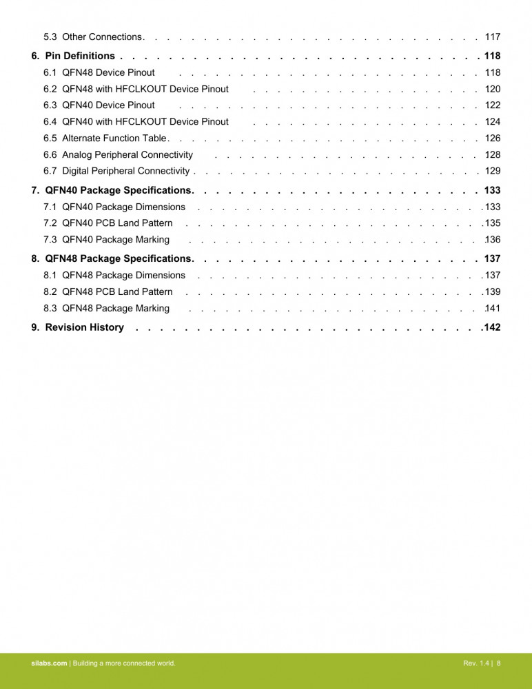 EFR32FG23 datasheet page image 8