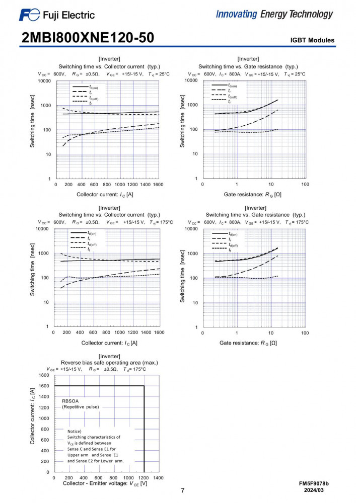 2MBI800XNE120-50 document page 7