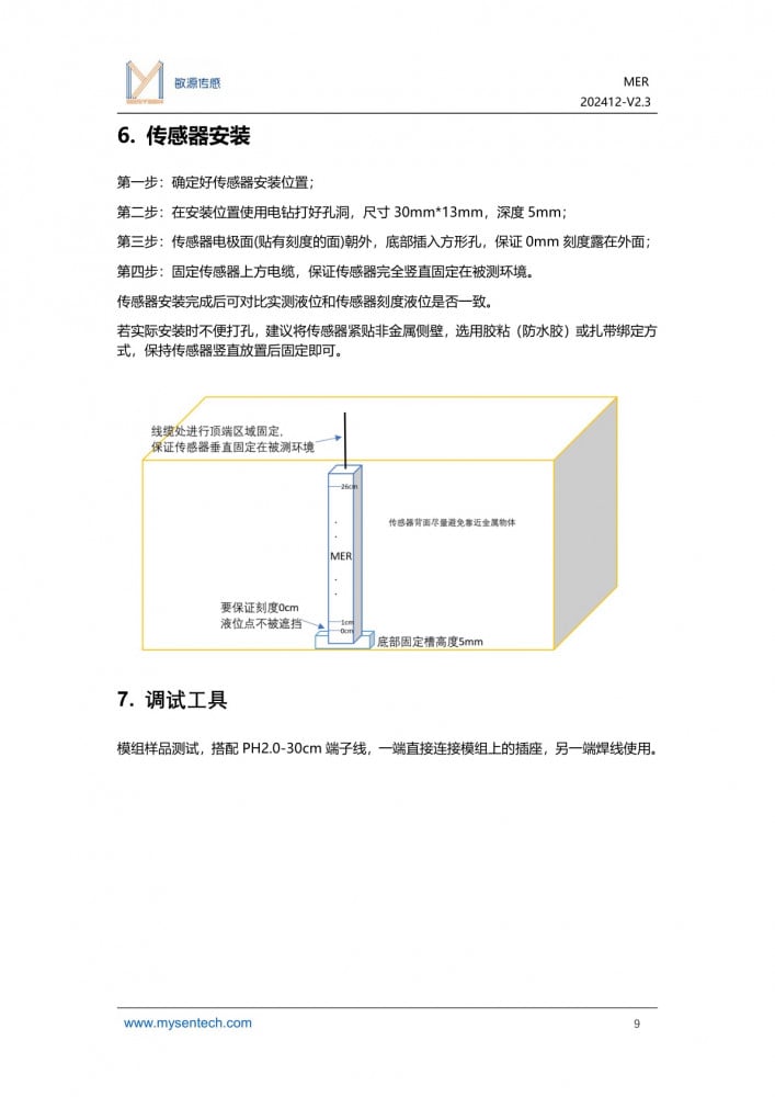 MER technical document page 9
