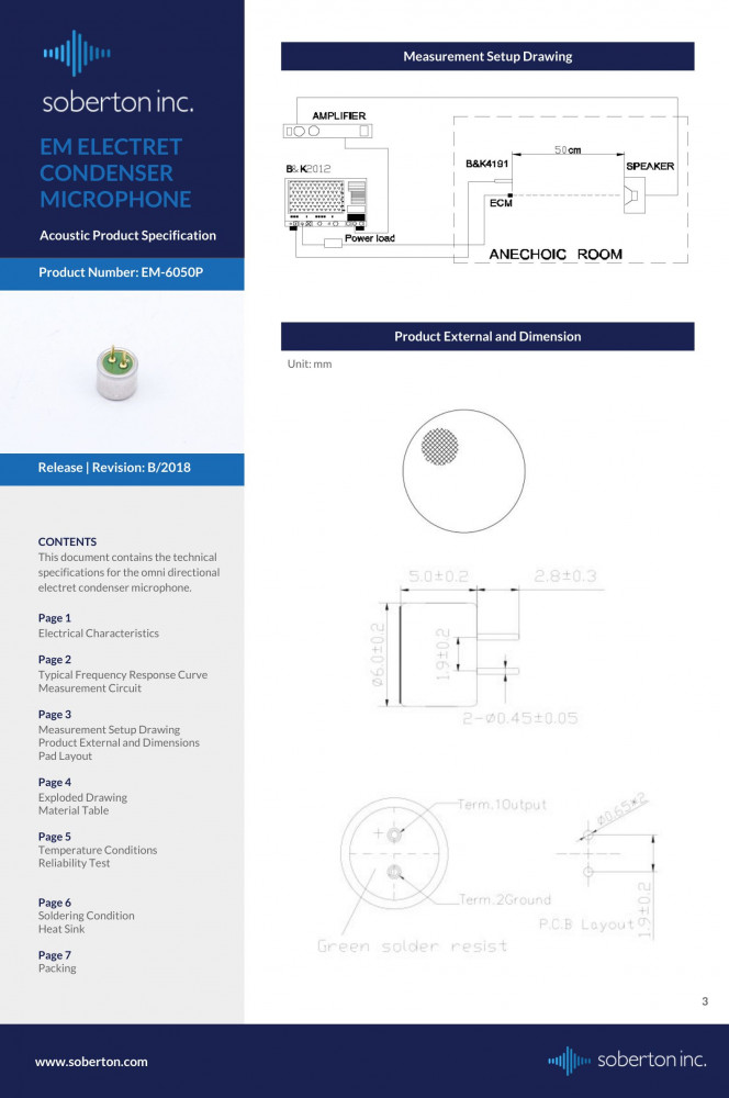 EM-6050P datasheet page 3