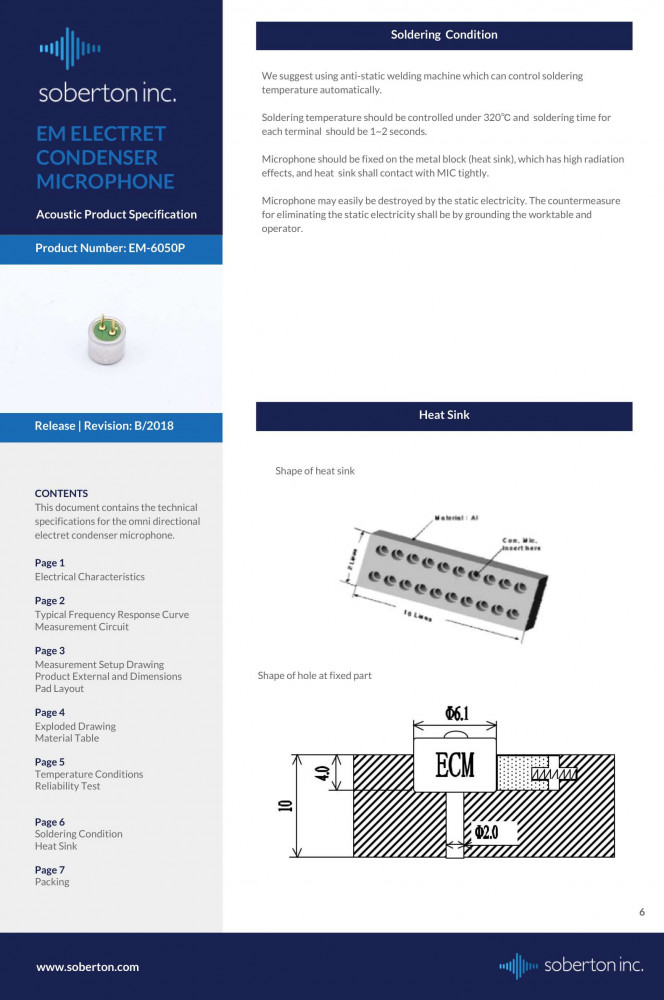 EM-6050P datasheet page 6