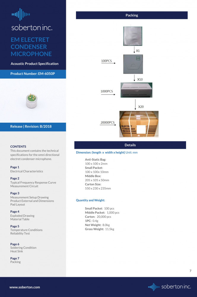 EM-6050P datasheet page 7