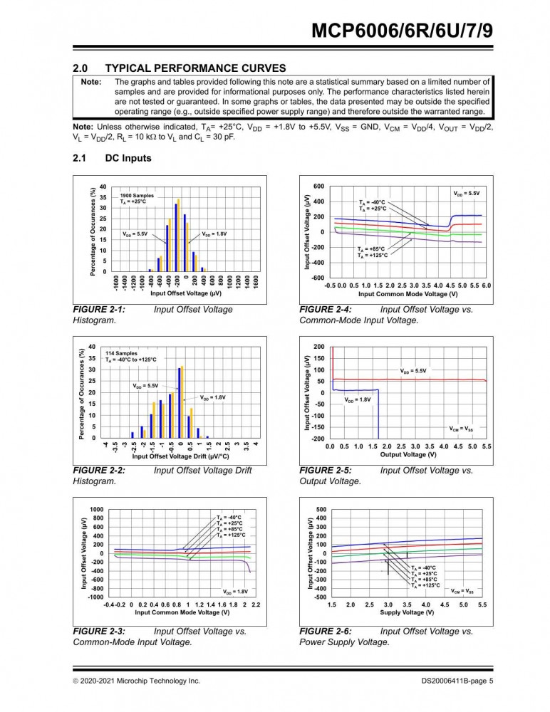 MCP6007 datasheet page 5