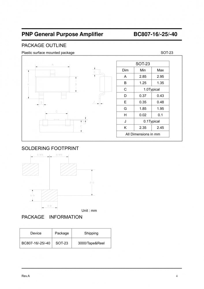 BC807 datasheet page 4