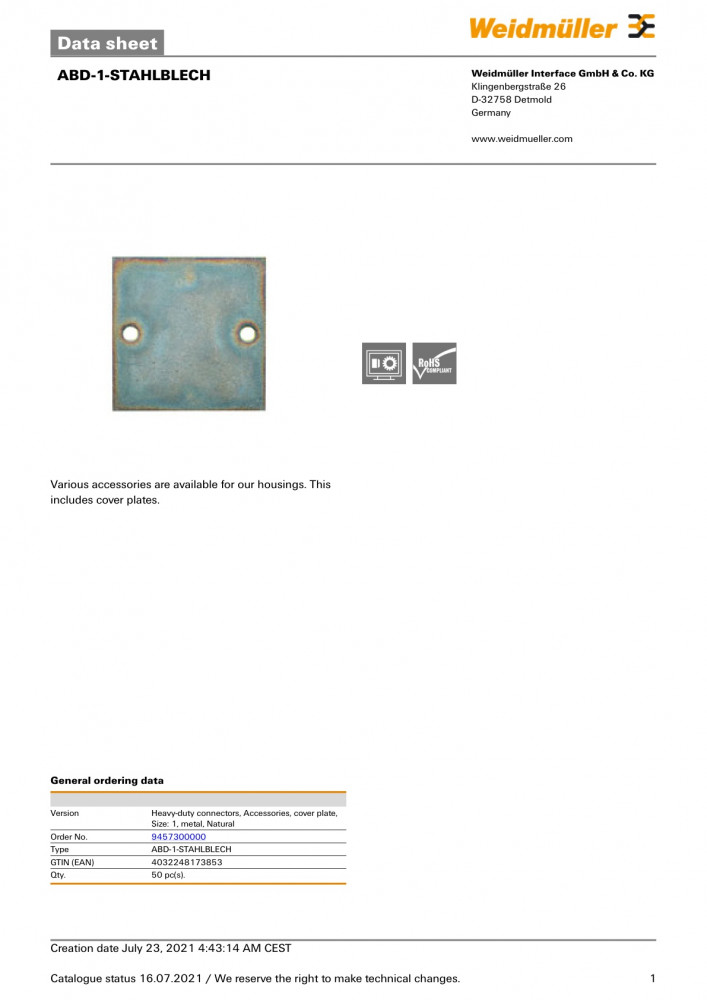 9457300000 technical document page 1