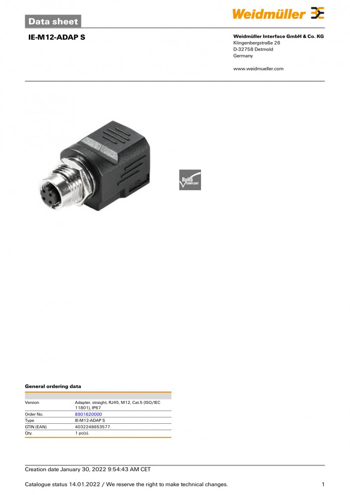 IE-M12-ADAP S product document page 1