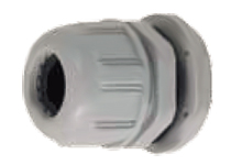 Heavy-Duty Plastic Gable Gland with Gasket and Nut, Pg42 Thread, Grey RAL 7001 for sale