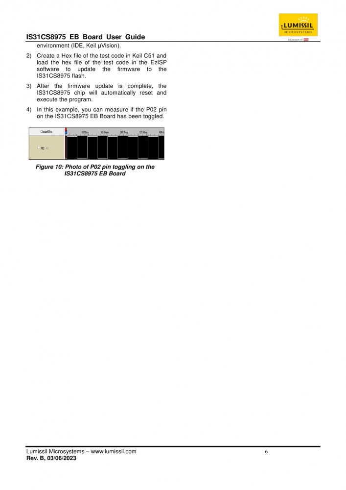 IS31CS8975 evaluation board documentation page 6