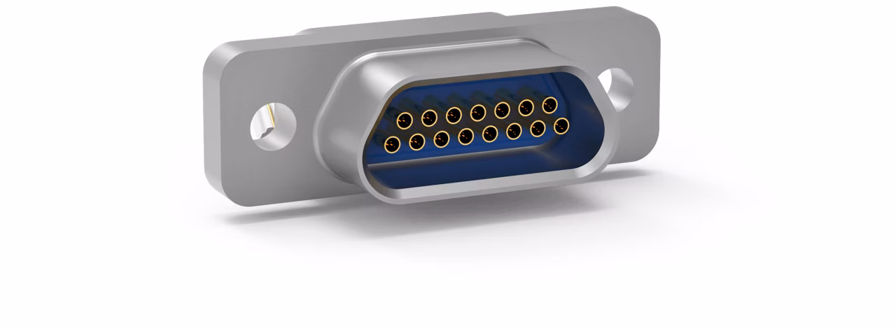 AirBorn M Series, Micro-D Board Mount Receptacle, 0.050