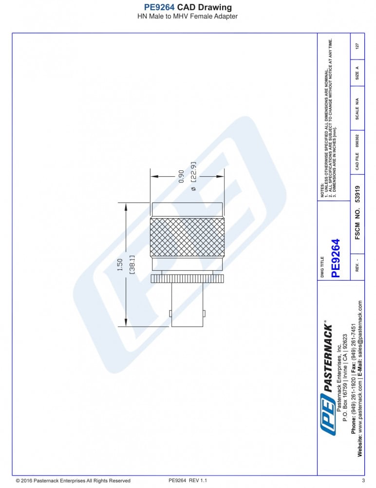 PE9264 technical document page 3