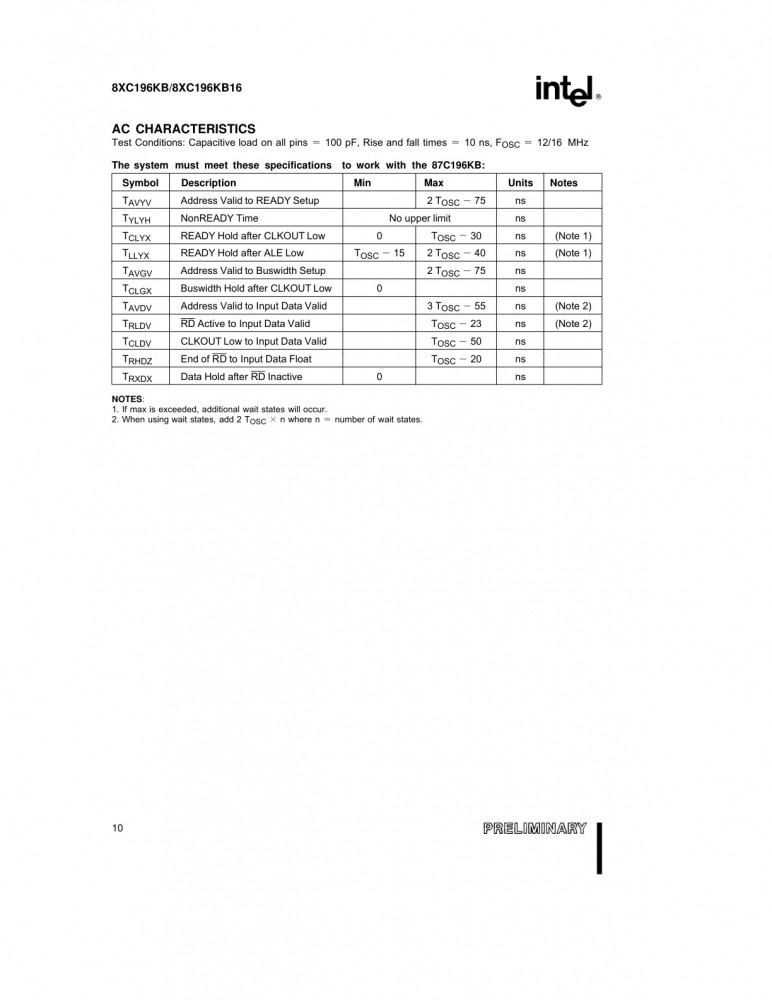 EN87C196KB-16 technical document page 10
