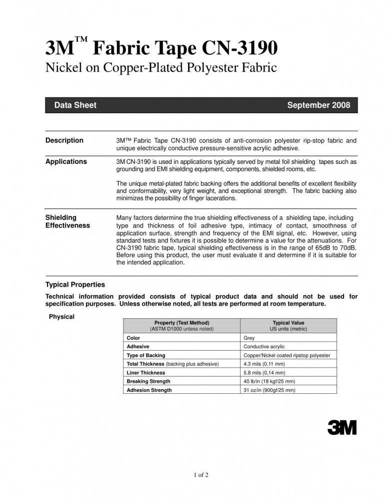 3M CN-3190 datasheet page 1