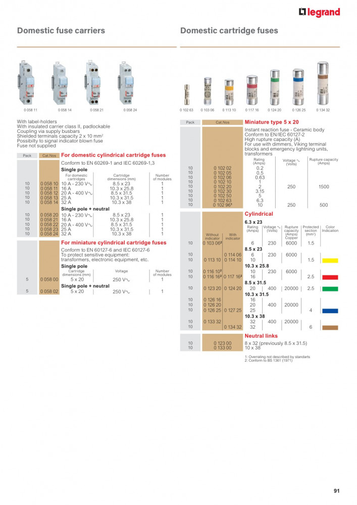 Legrand product technical document image