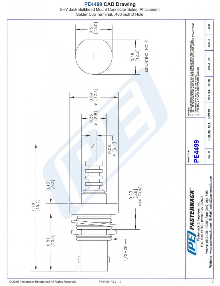 PE4499 technical document page 3