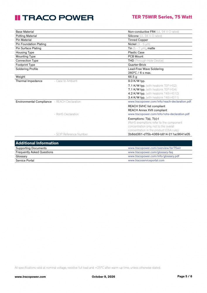TER 75WIR technical document page 5