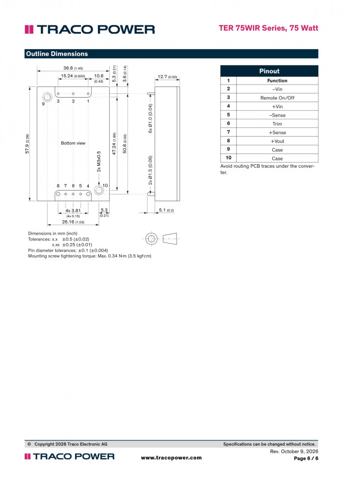 TER 75WIR technical document page 6