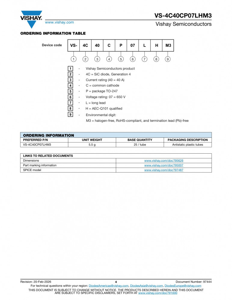 VS-4C40CP07LHM3 datasheet page 4