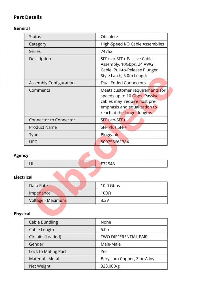 Product documentation image 2 for MOLEX 747524501