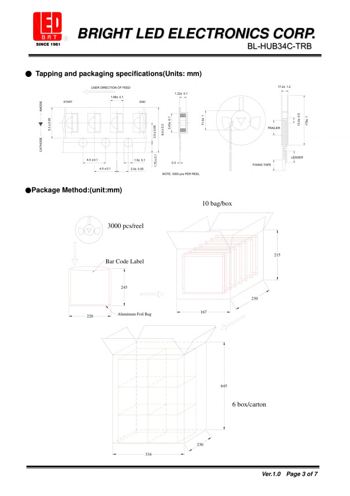 BL-HUB34C-TRB datasheet page 3