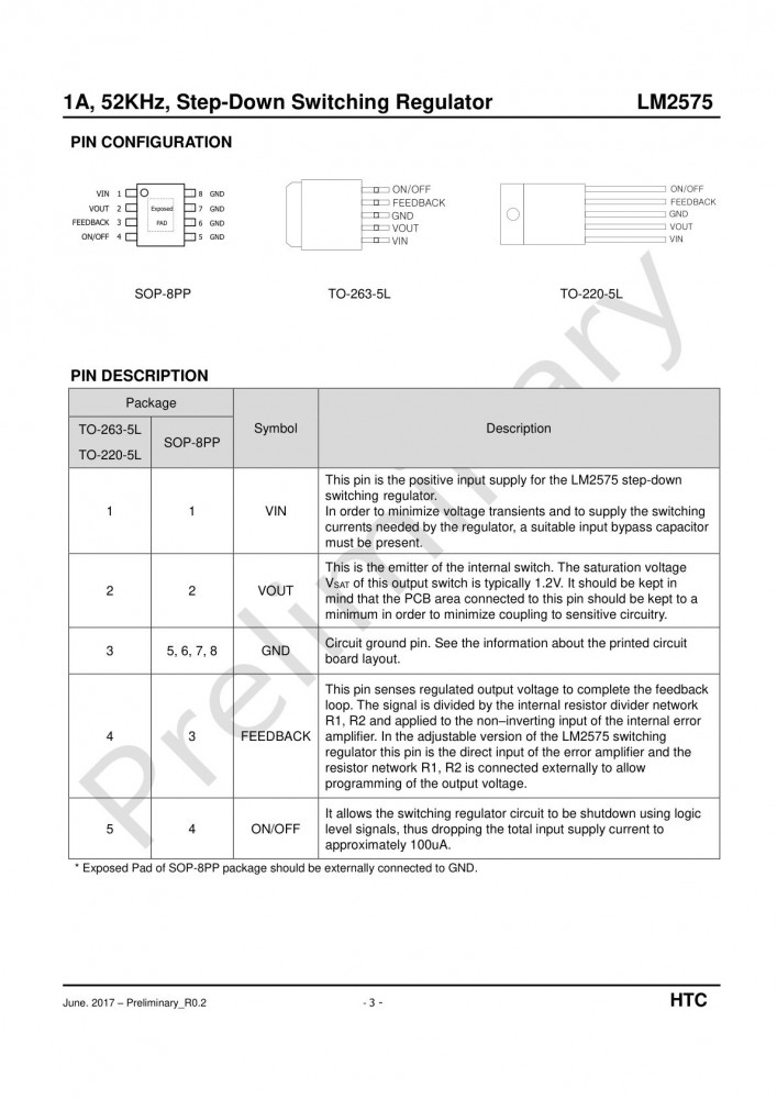 LM2575GT-5.0 datasheet page 3
