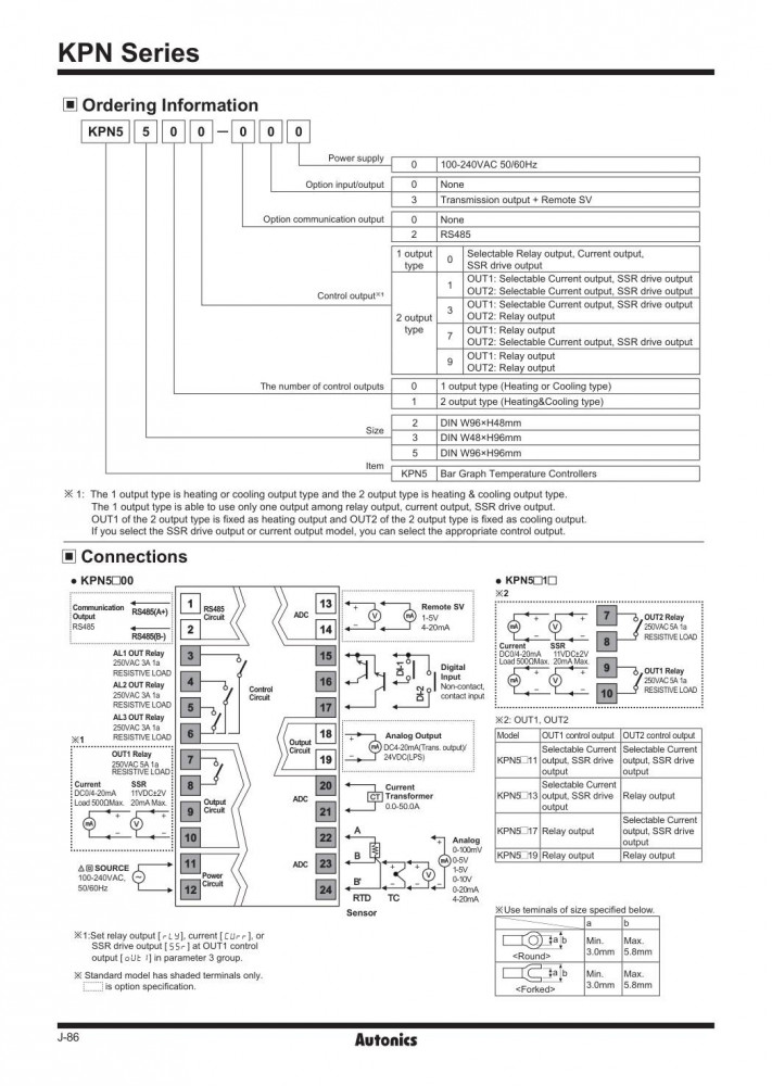 KPN Series technical document page 2