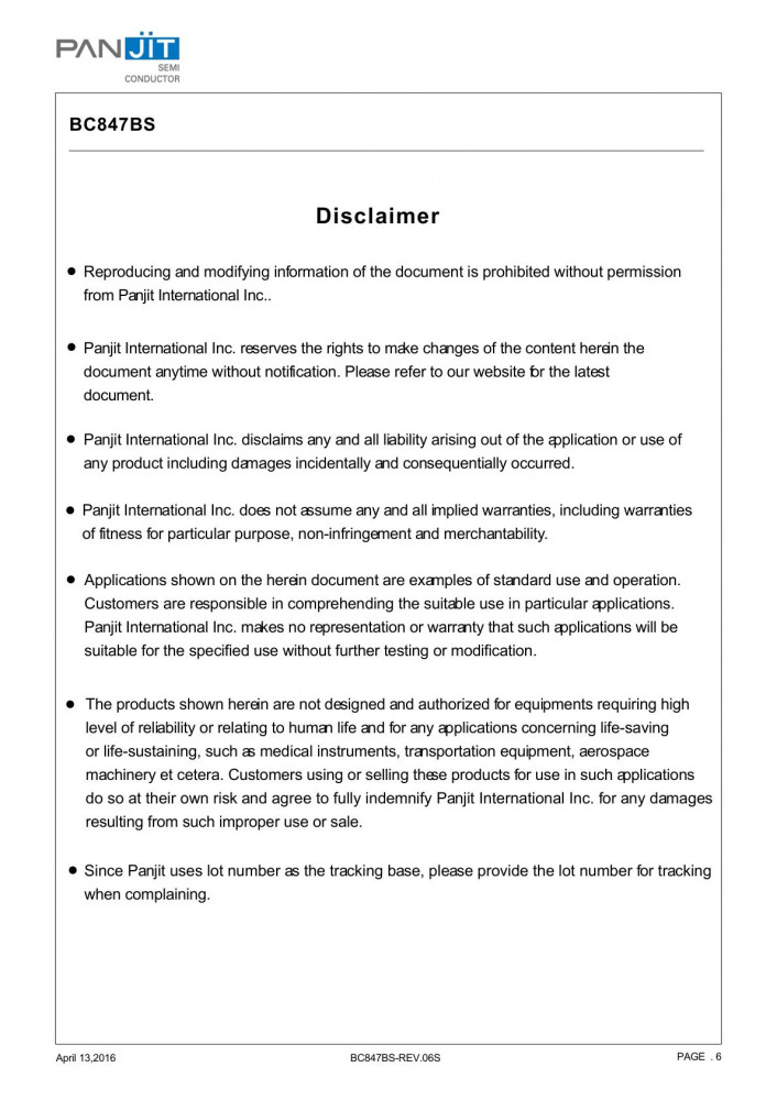 BC847BS datasheet preview, page 6
