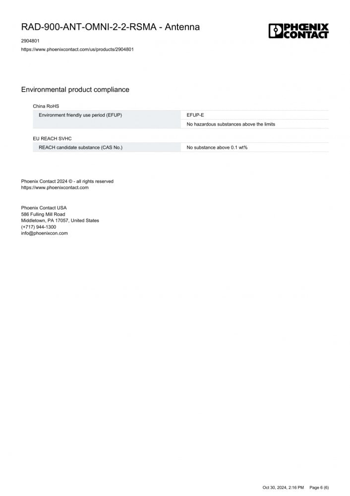 Phoenix Contact 2904801 documentation page 6