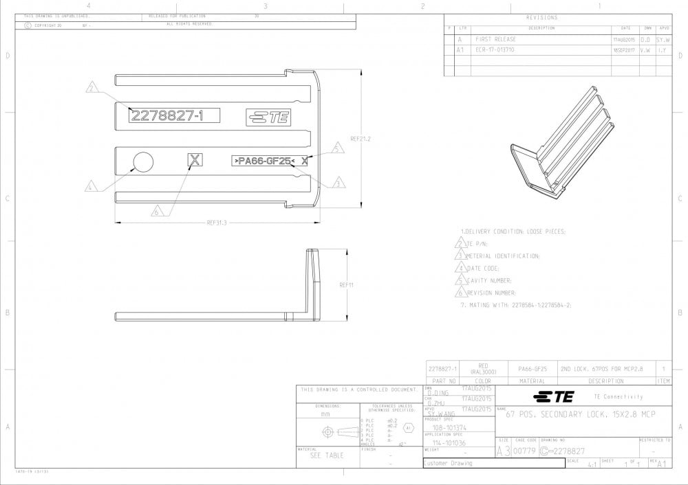 TE Connectivity drawing reference for 2278827-1