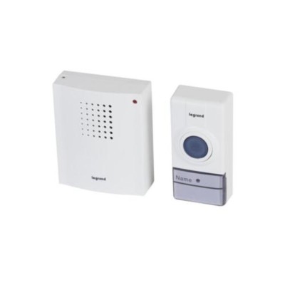 Standard radio kit, wireless chime and doorbell, white, radio operating range 50m and 32 melodies for sale