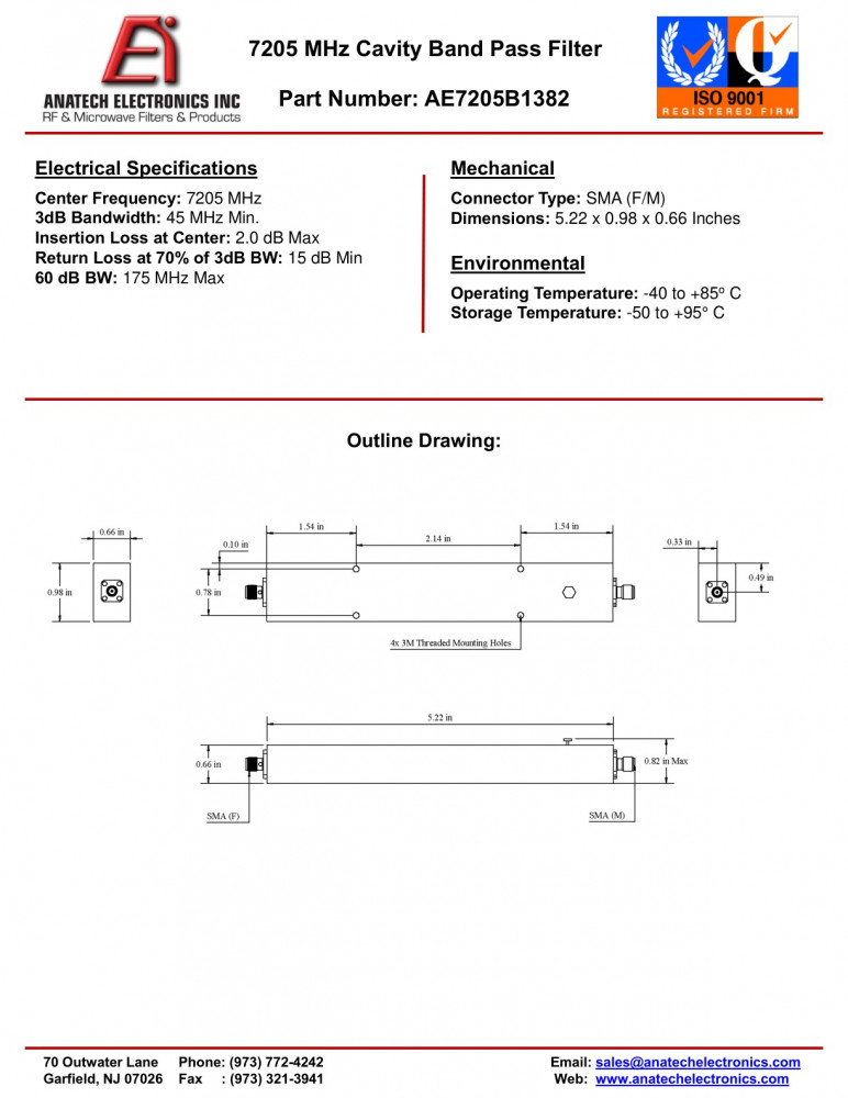 AE7205B1382 outline drawing