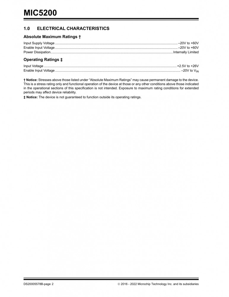 MIC5200 datasheet page 2