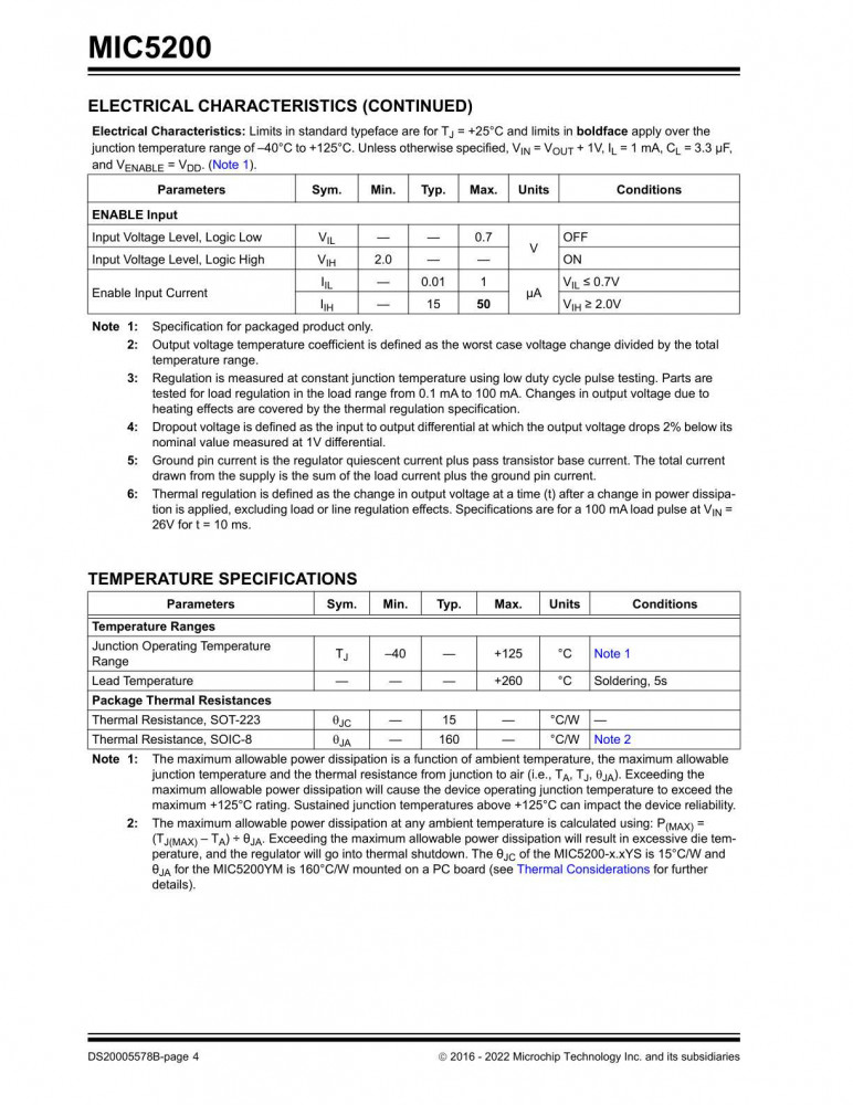MIC5200 datasheet page 4