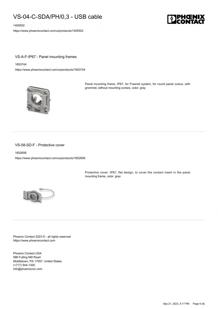 Phoenix Contact 1405552 document page 6