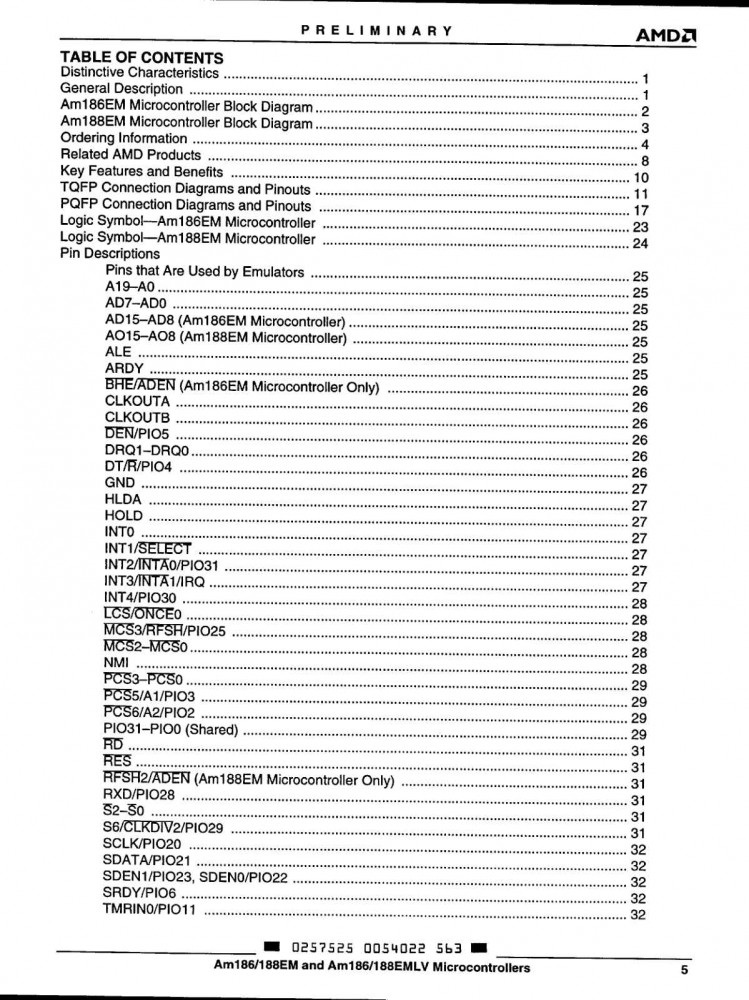 AM188EM datasheet page 6
