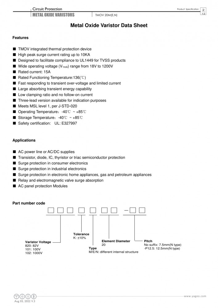 751KN20-P12.5 datasheet page 2