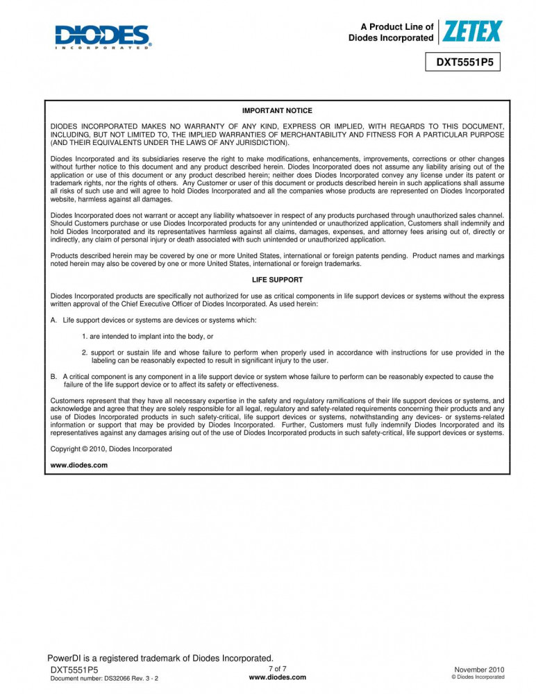 DXT5551P5-13 datasheet page 7