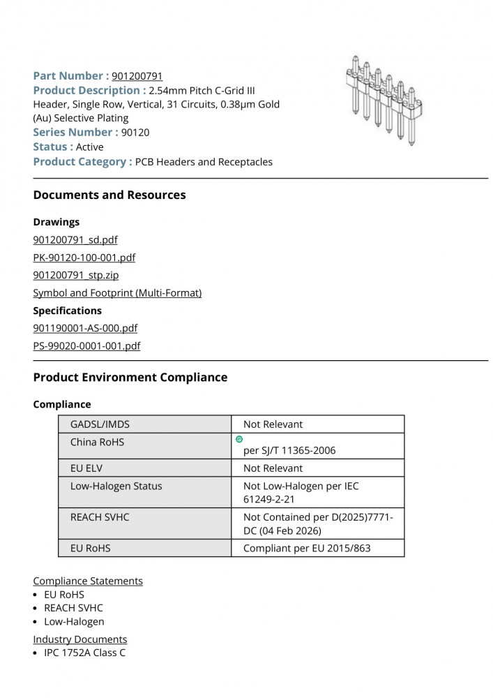 901200791 technical document preview, page 1