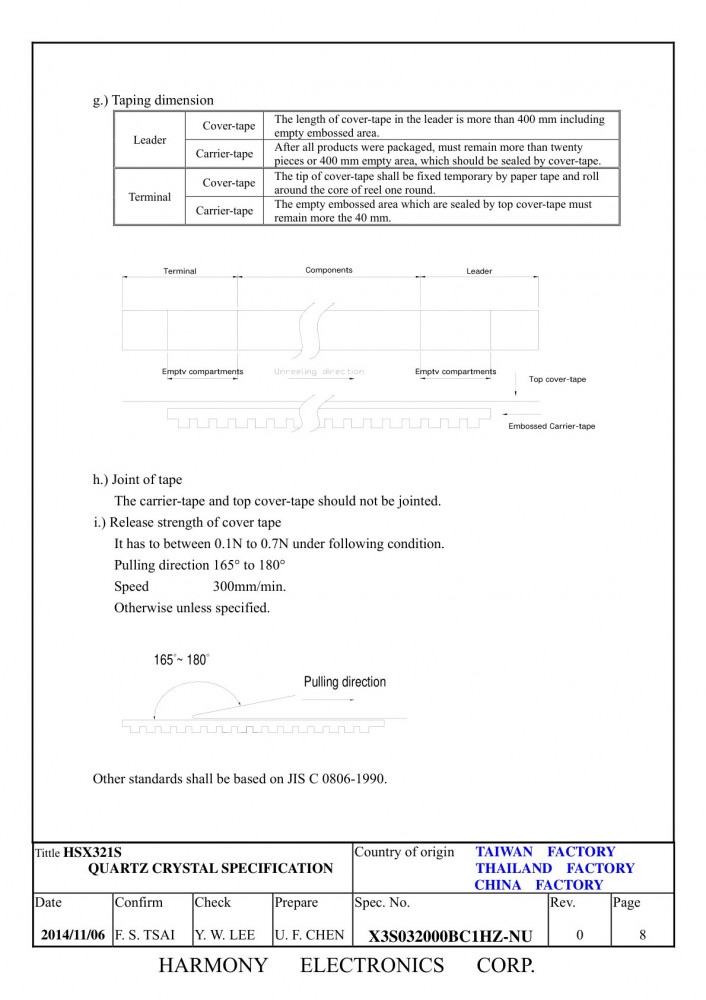 X3S032000BC1HZ-NU specification page 8
