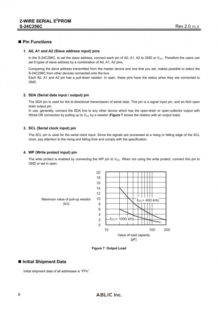 S-24C256C datasheet page 8