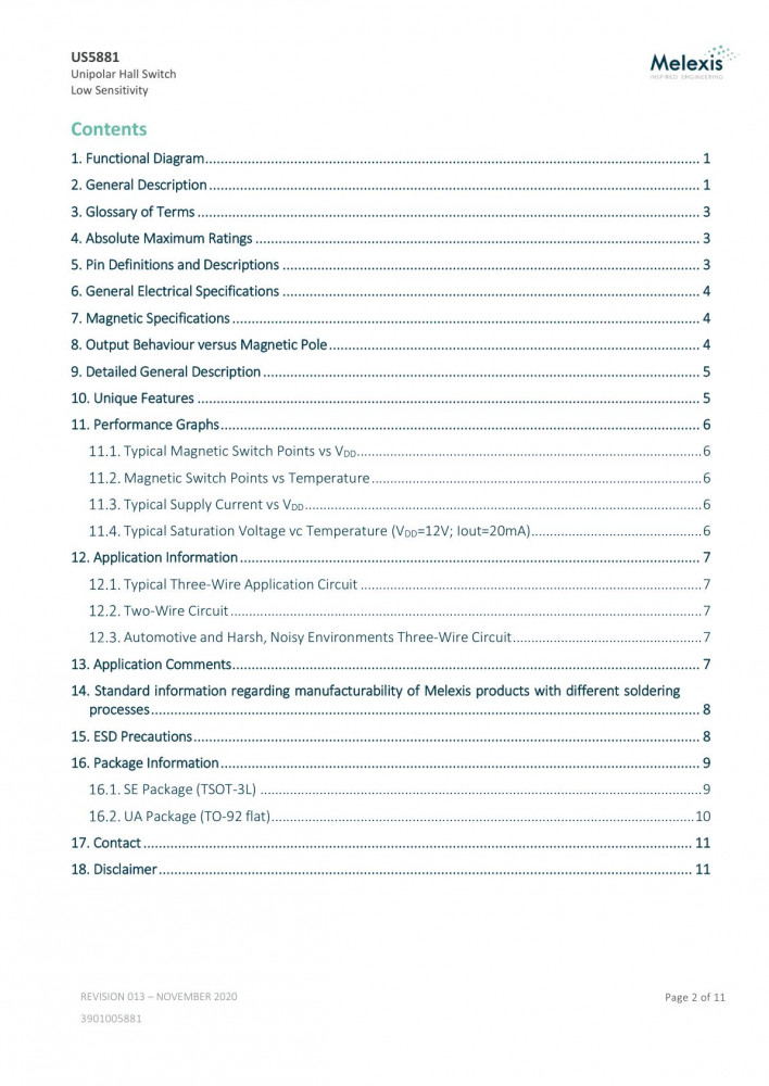 US5881 datasheet page 2