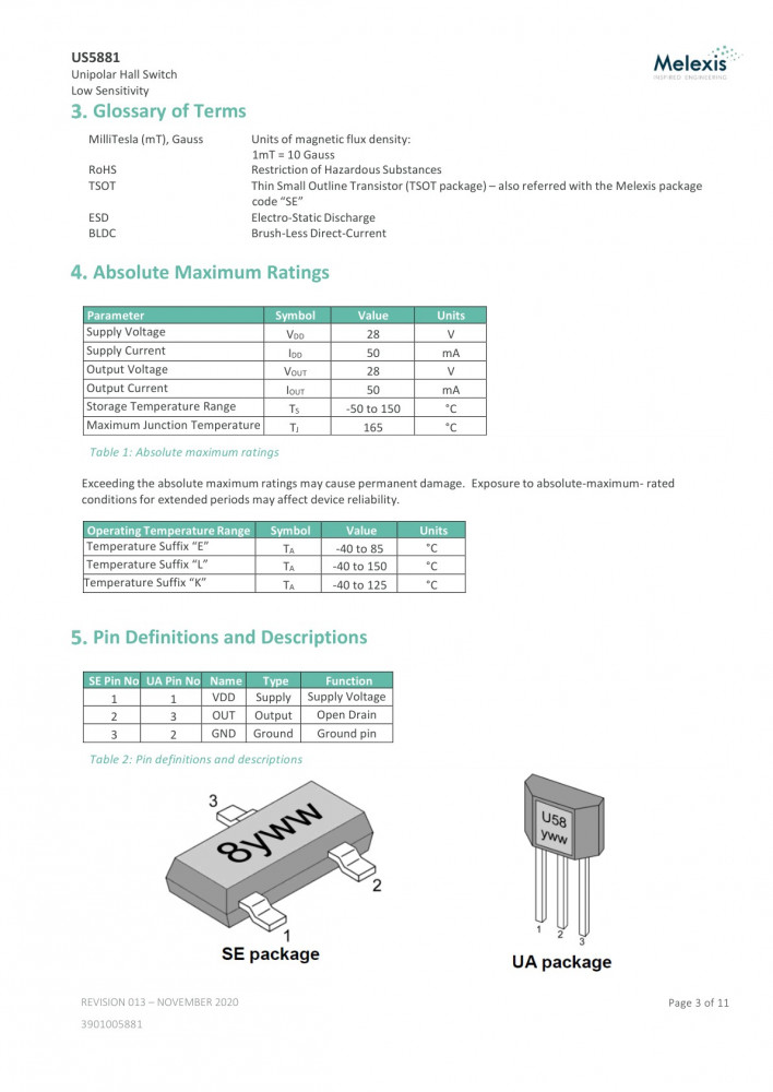 US5881 datasheet page 3