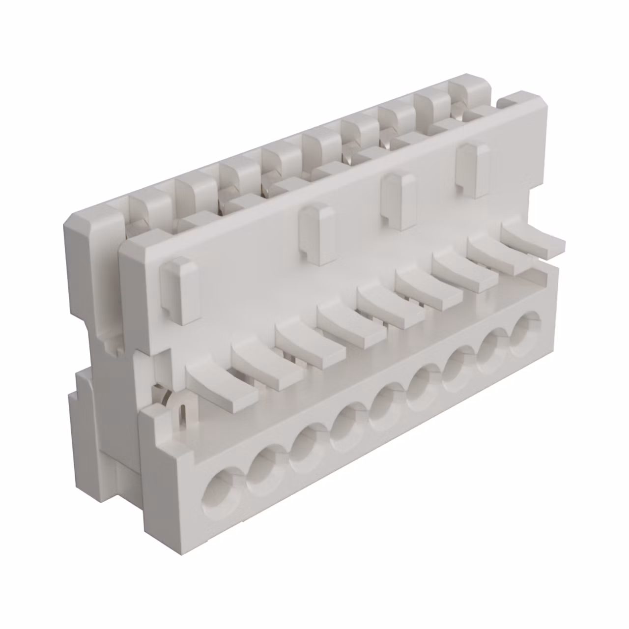 Appli-Mate RAST 2.5 IDT Housing, 2.50mm Pitch, Direct/Indirect, Female, 4 Circuits, Position Keys A, C and E Removed, Black Color Stripe