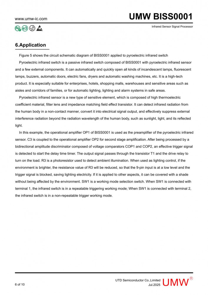 BISS0001 datasheet page 6
