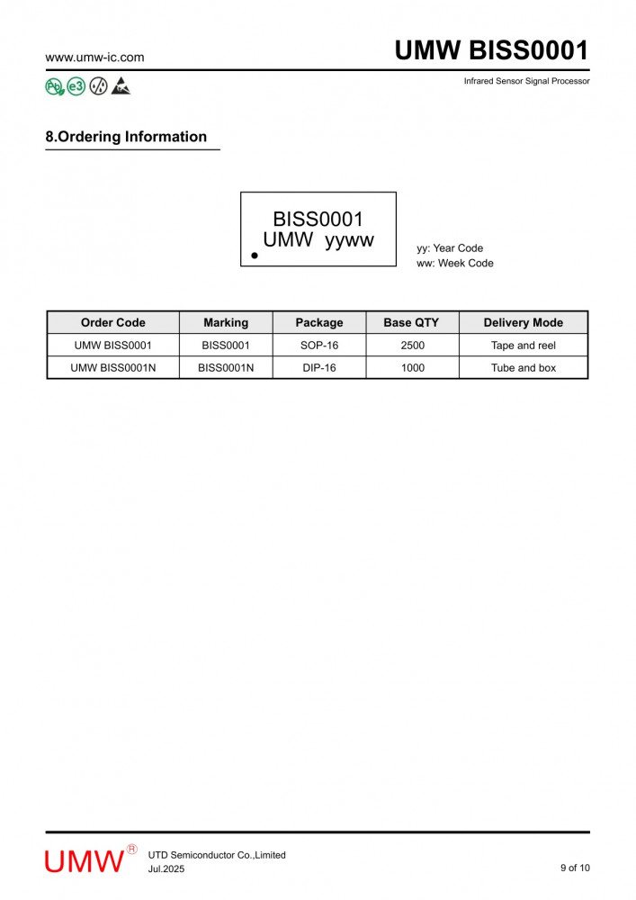 BISS0001 datasheet page 9