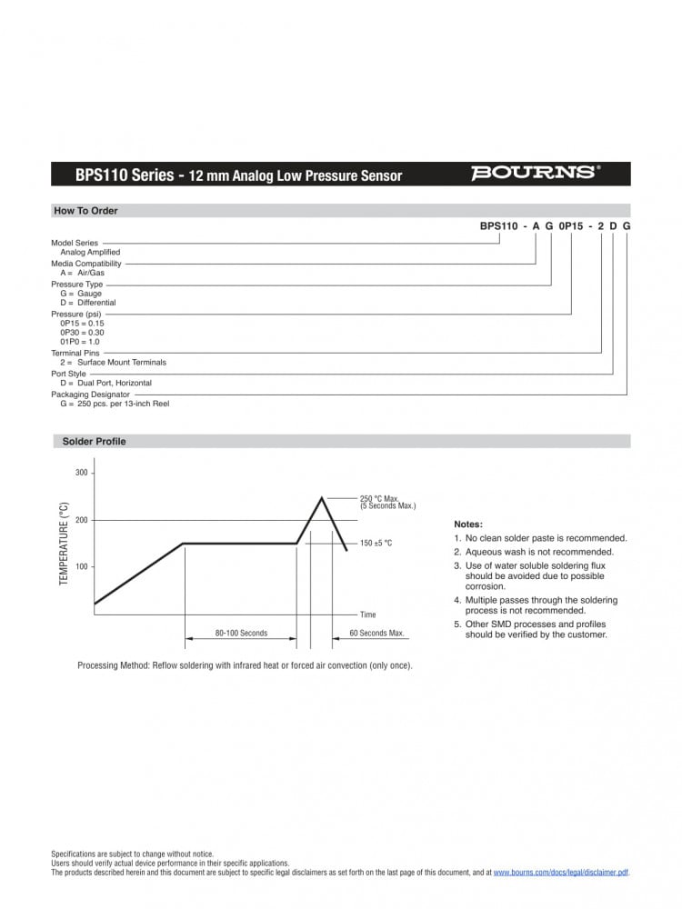 BPS110 technical document page 3