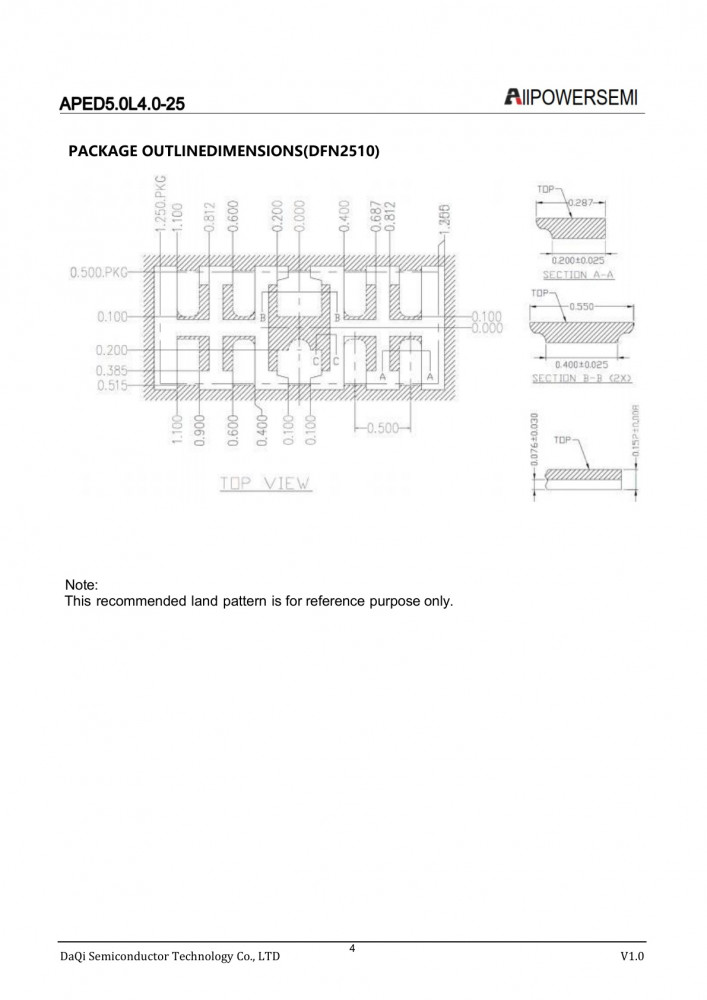 APED5.0L4.0-25 technical document page 4